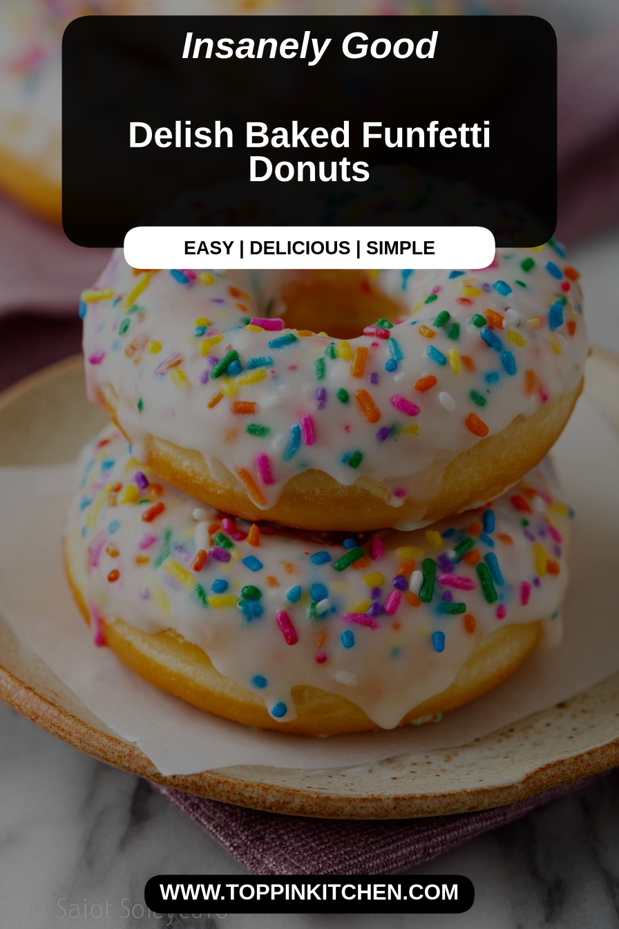 Delish Baked Funfetti Donuts