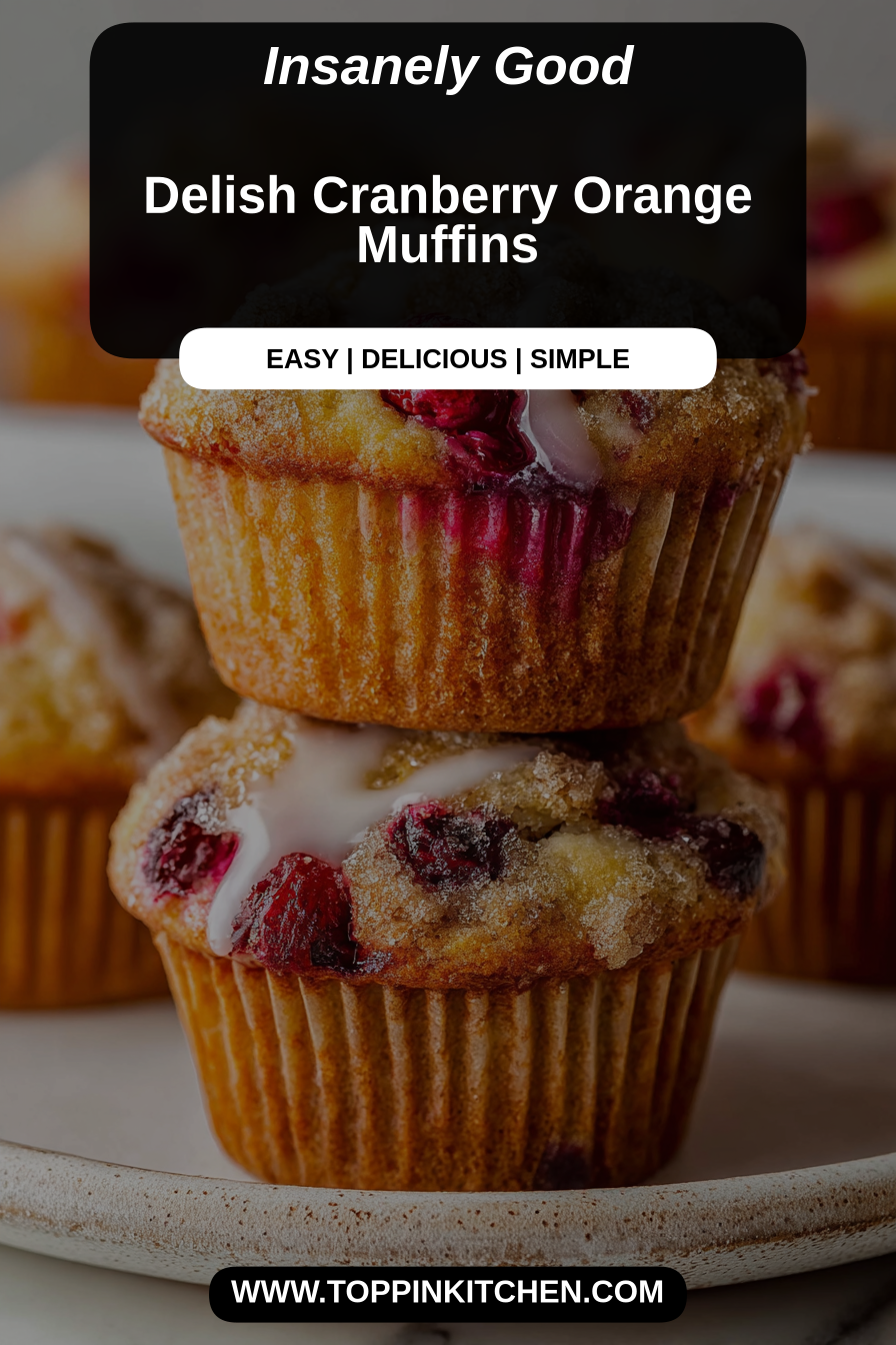 Delish Cranberry Orange Muffins