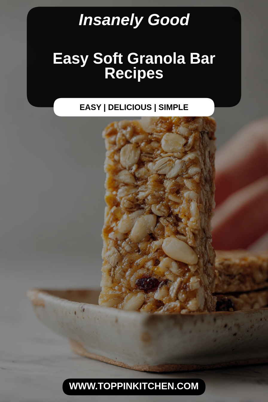 Easy Soft Granola Bar Recipes