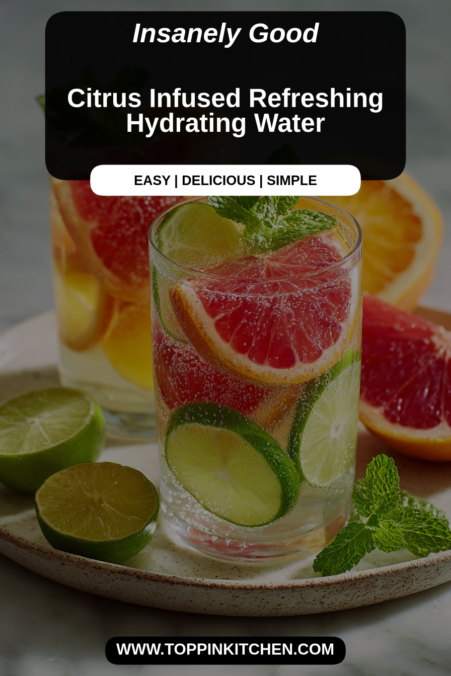 Citrus Infused Refreshing Hydrating Water