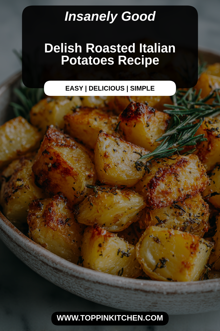 Delish Roasted Italian Potatoes Recipe