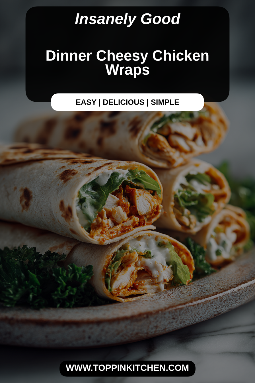 Dinner Cheesy Chicken Wraps