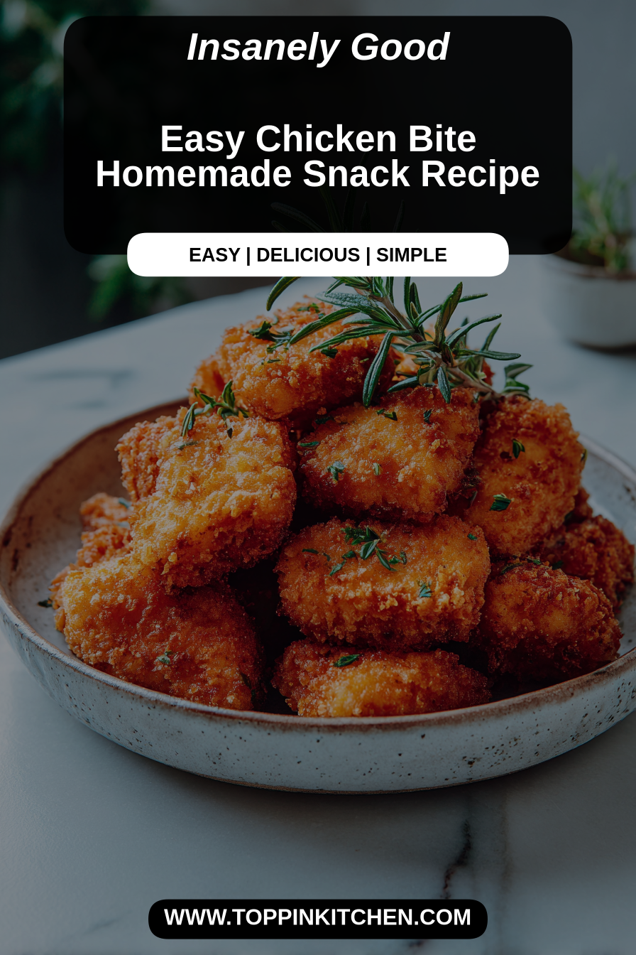 Easy Chicken Bite Homemade Snack Recipe
