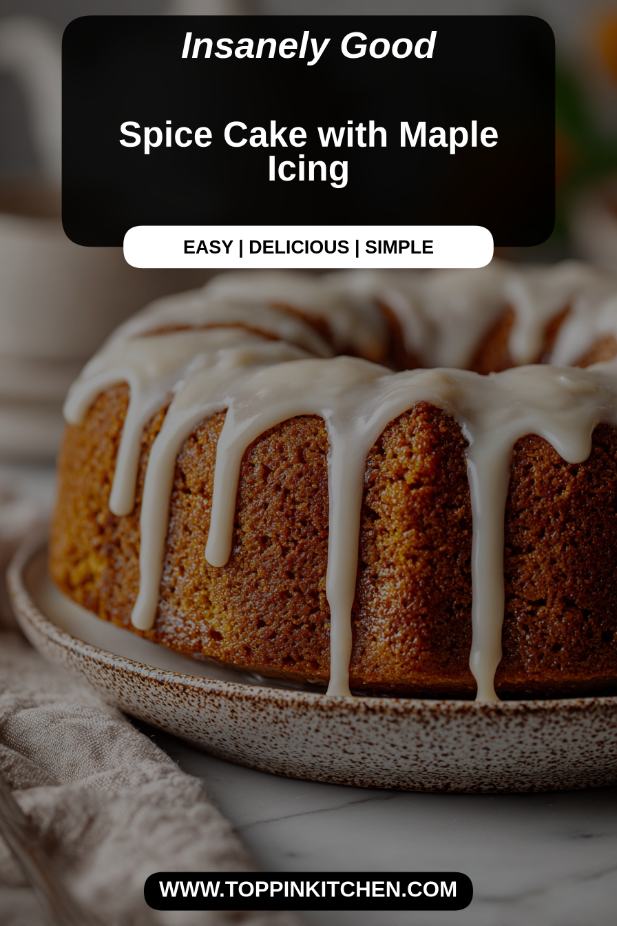 Spice Cake with Maple Icing